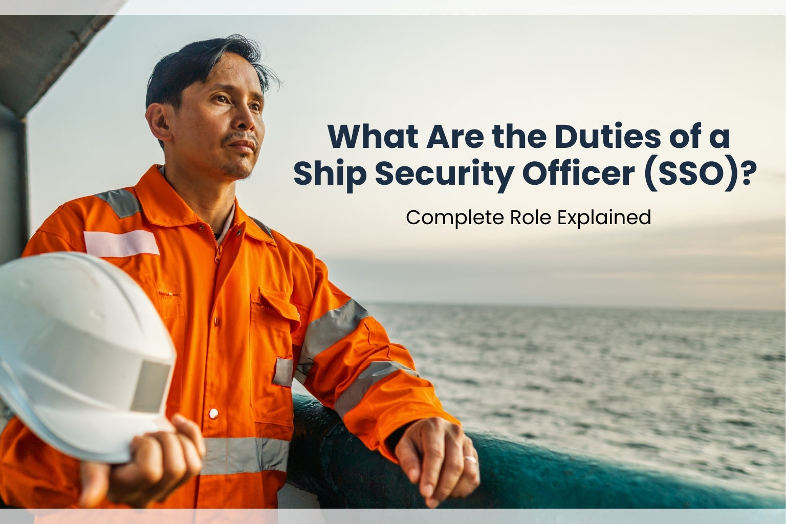 Ship Security Officer Duties & Responsibilities | SSO Role Explained ...