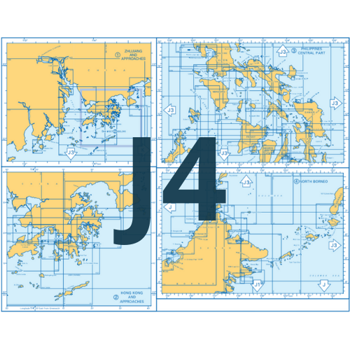 J4 - Zhu Jiang, Hong Kong | Nautical Chart Catalouge - Amnautical