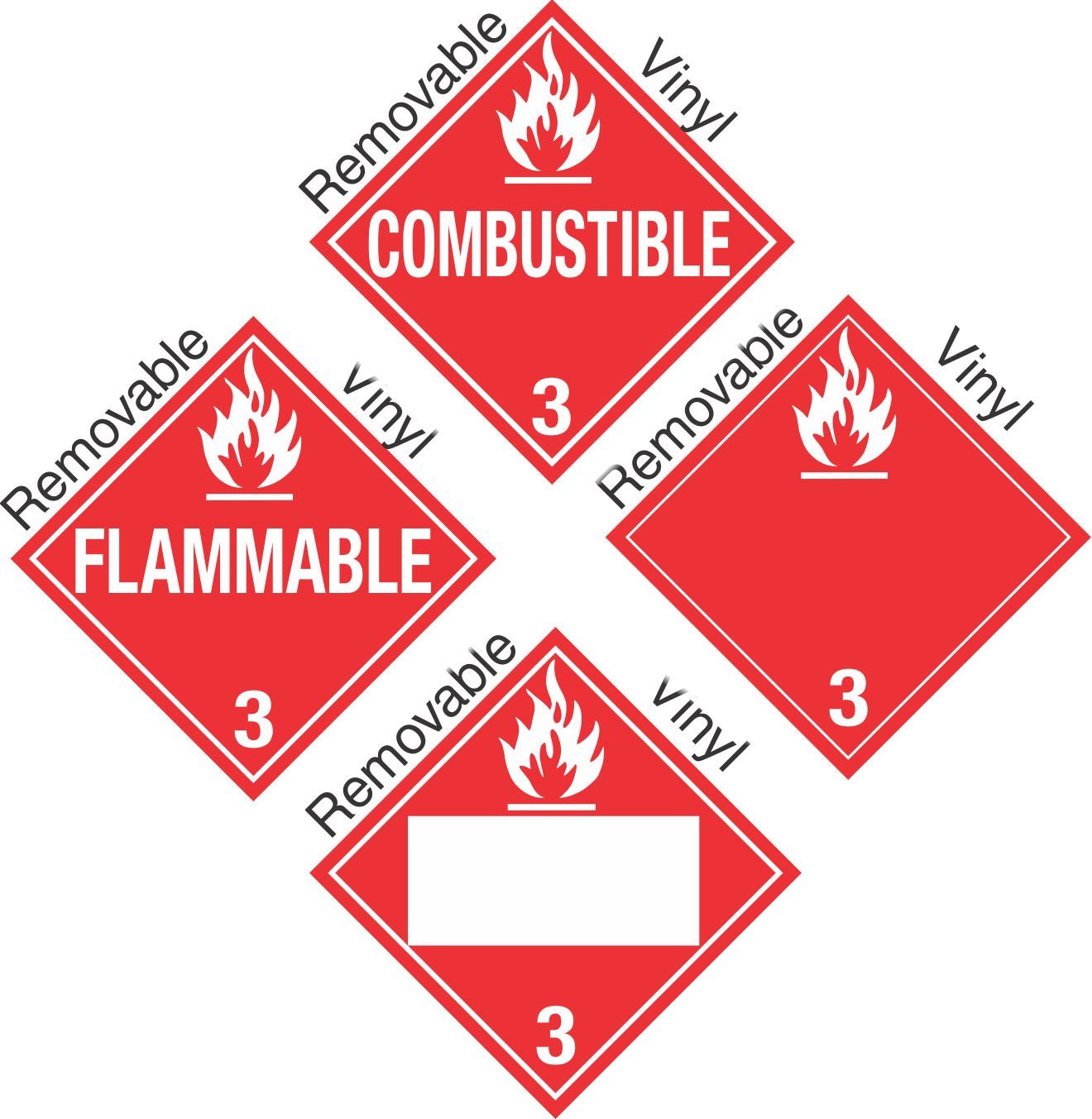 Class 3 Placards for Flammable Liquids - Amnautical