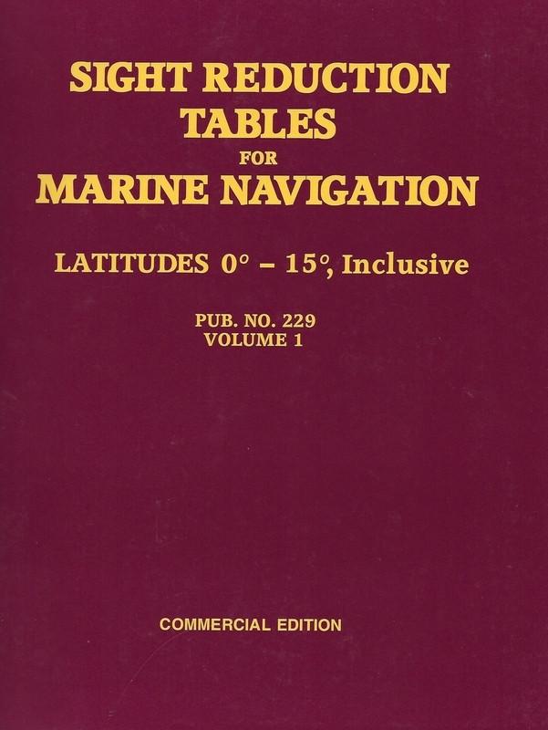Sight Reduction Tables | Publication 229 | Pub 229 - Amnautical