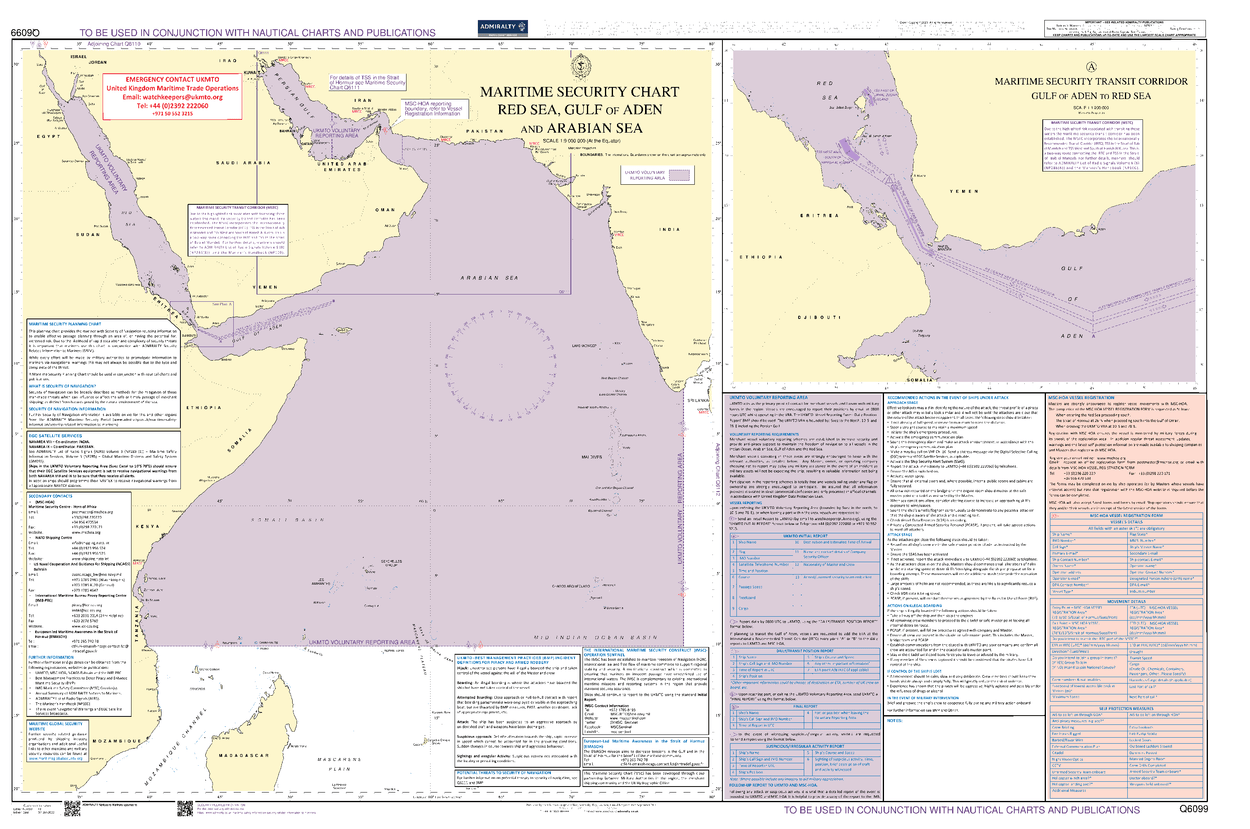 ADMIRALTY Maritime Security Charts | Nautical Charts - Amnautical