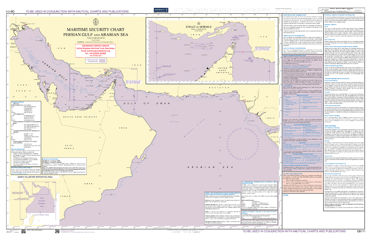 ADMIRALTY Maritime Security Charts | Nautical Charts - Amnautical