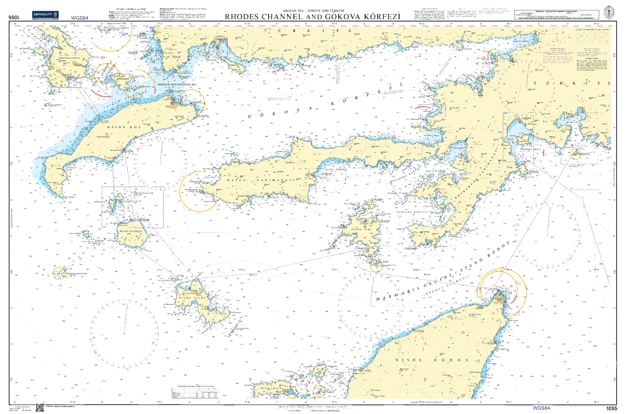 Admiralty Nautical Chart 1055 - Amnautical