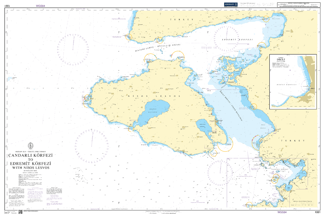 Nautical Chart 1061: Aegean Sea - Amnautical