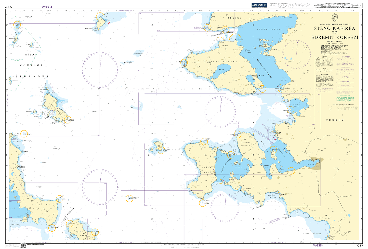 Nautical Chart 1087: Aegean Sea - Amnautical