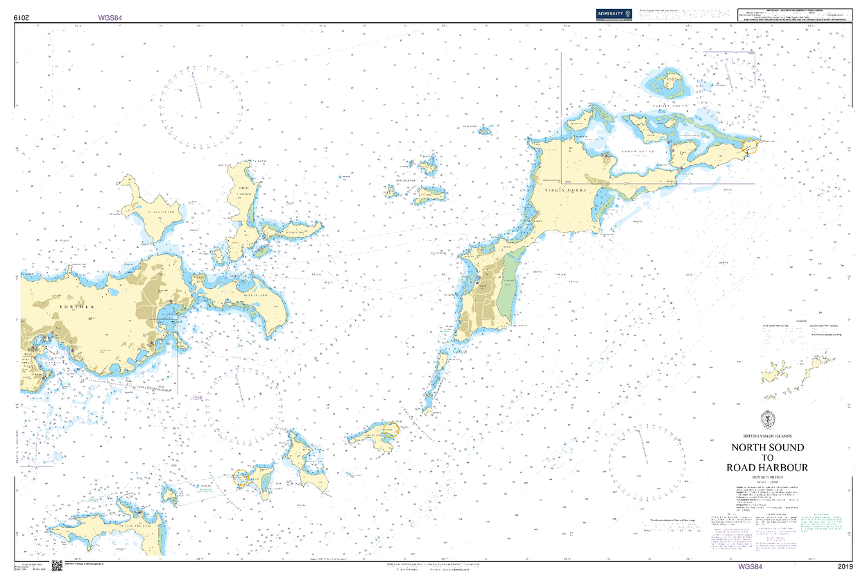 British Admiralty Nautical Chart 2019: British Virgin Islands, North S ...