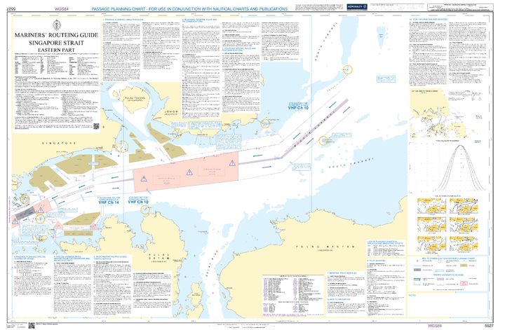 British Admiralty Nautical Chart 5527: Mariners' Routeing Guide Singap ...