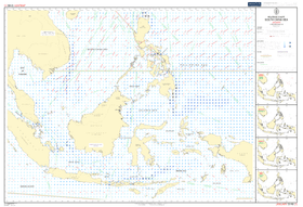 British Admiralty Routeing Chart 5149: South China Sea - Amnautical