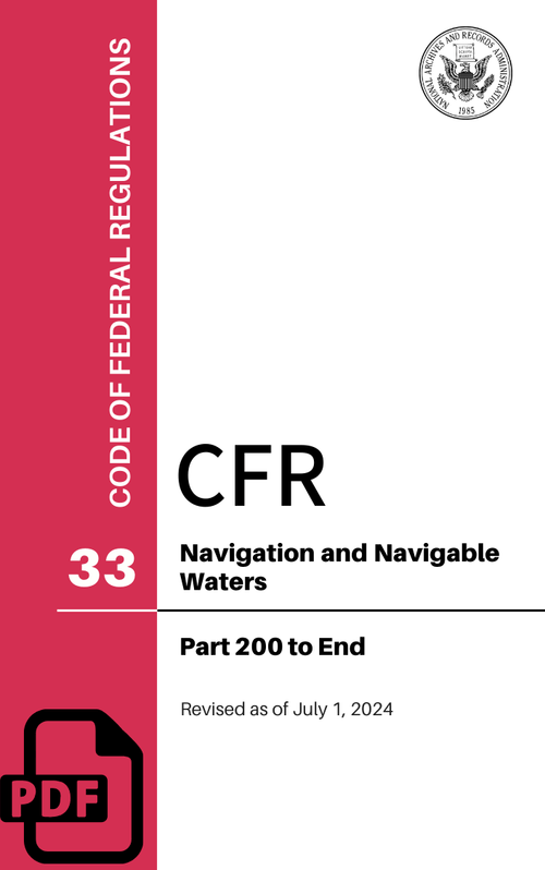 Code of Federal Regulations On Sale | CFRs - Amnautical