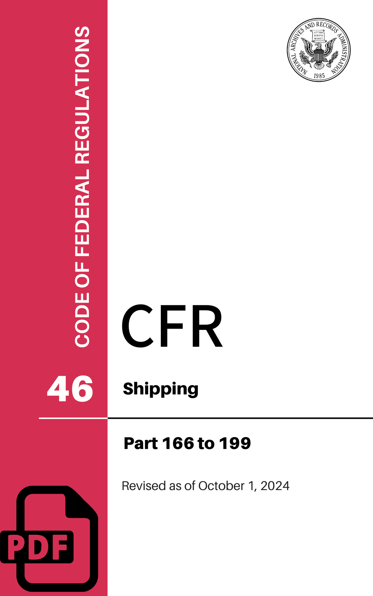 Code of Federal Regulations On Sale | CFRs - Amnautical