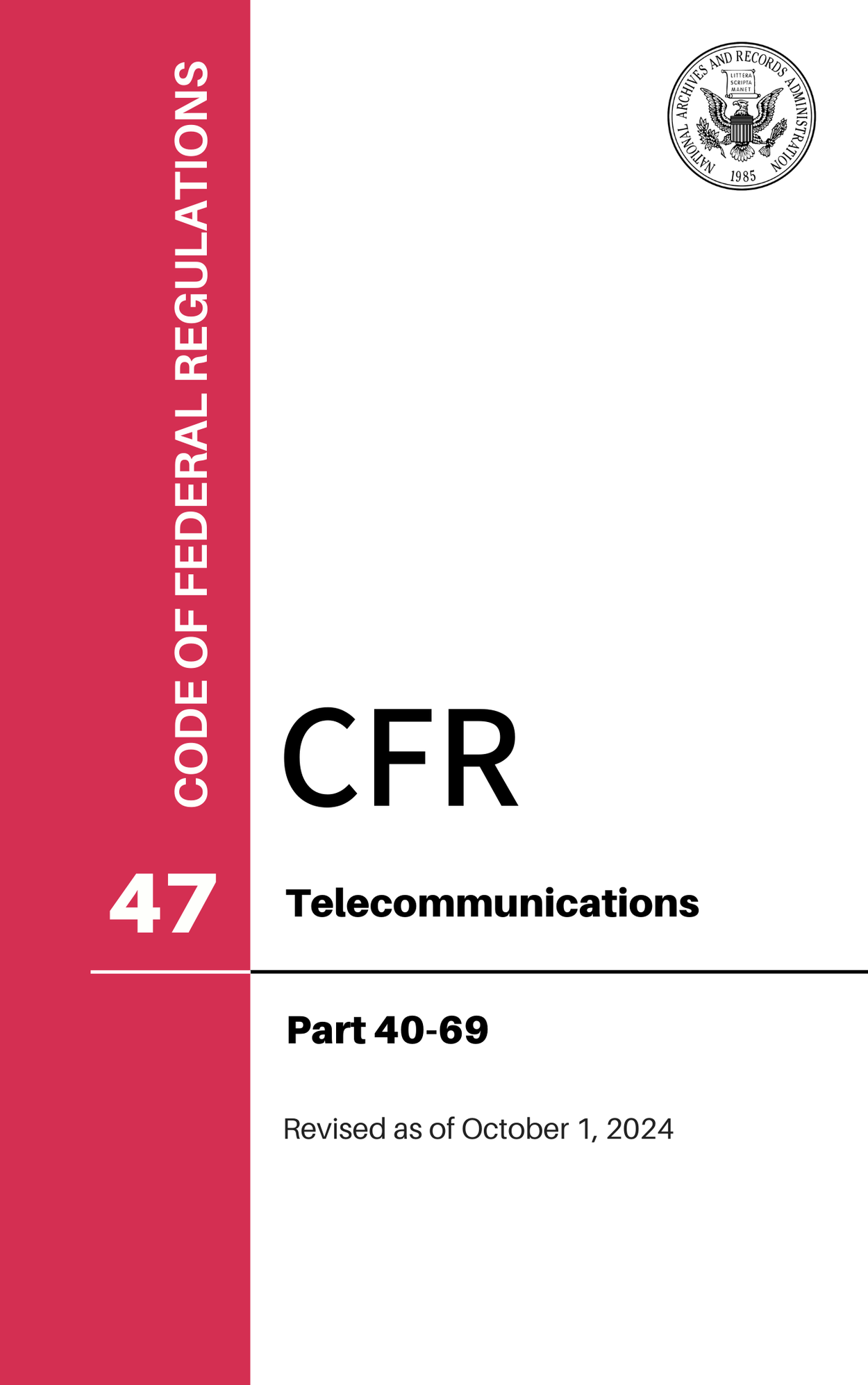 Code of Federal Regulations On Sale | CFRs - Amnautical