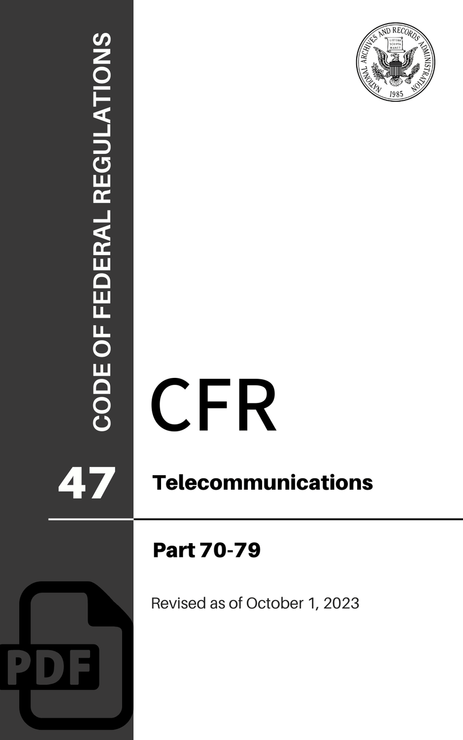 47 CFR Telecommunications Regulations - Amnautical