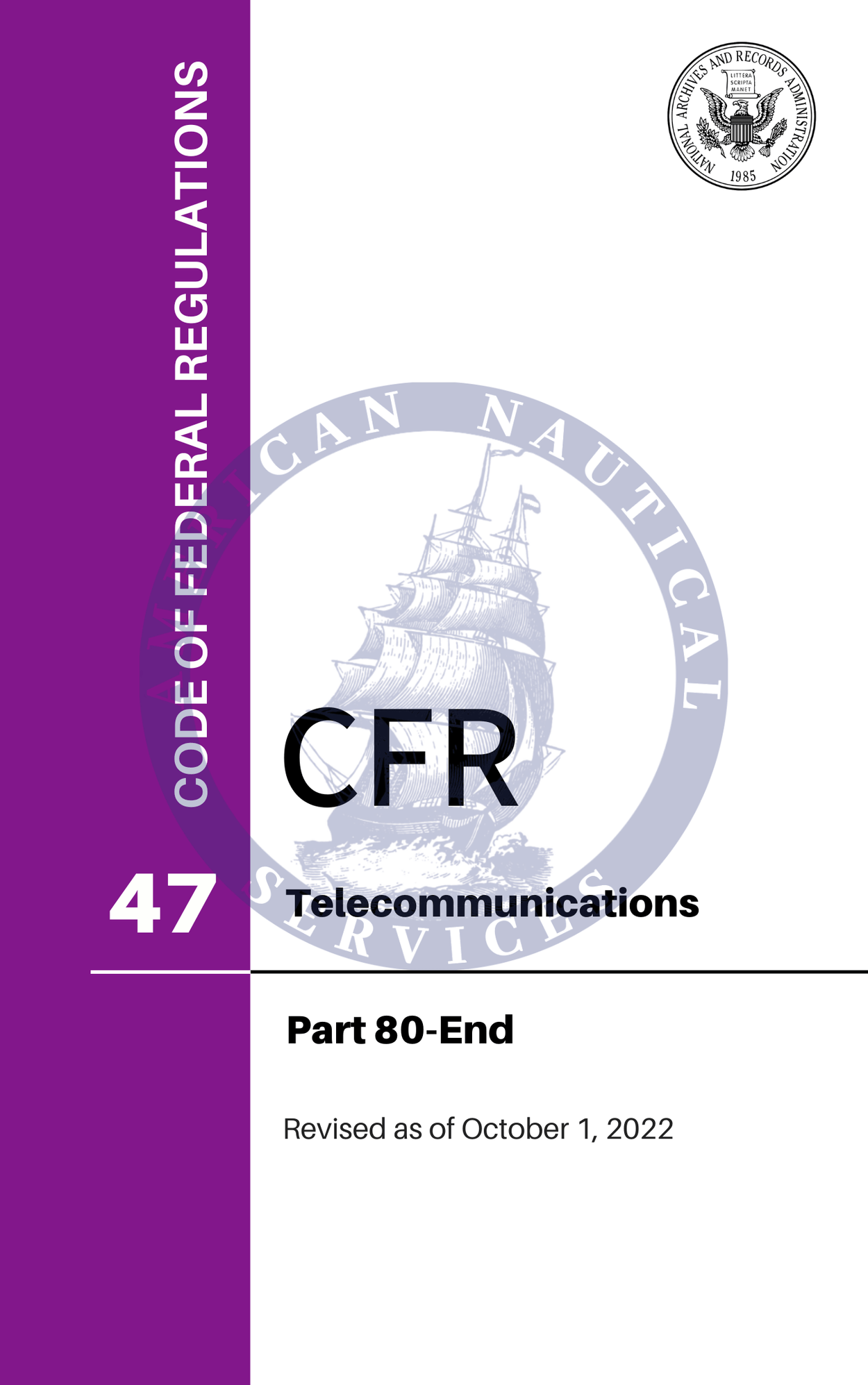 47 CFR: Telecommunications | CFR 47 - Amnautical