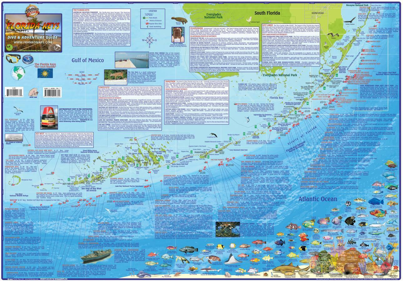 Florida Keys Adventure Guide & Dive Map - Amnautical