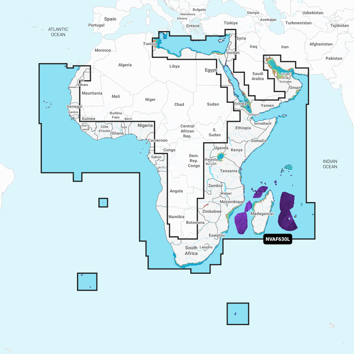 Garmin Navionics Vision+ Charts: Africa - Amnautical