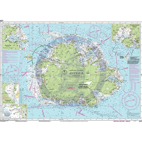 Imray Chart A27: Antigua 2022 - Amnautical