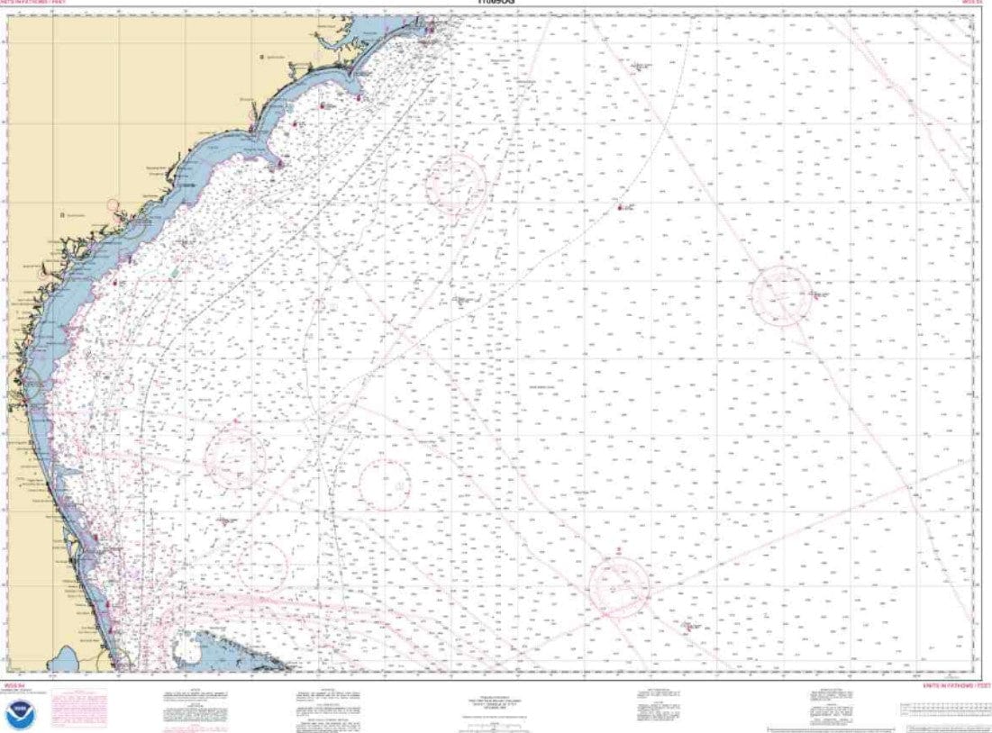 NOAA Paper Charts - Gulf Coast | Buy NOAA Charts Online - Amnautical