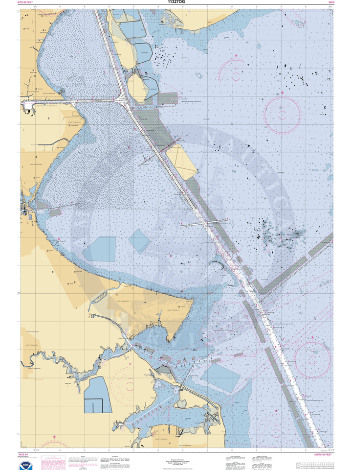 NOAA Nautical Chart 11327: Upper Galveston Bay - Amnautical
