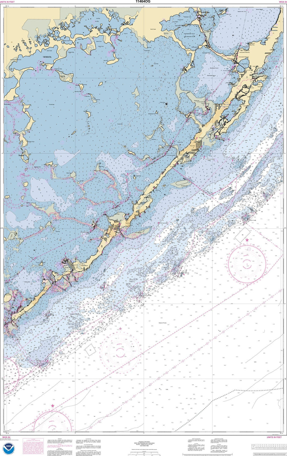 NOAA Nautical Chart 11464: Intracoastal Waterway Blackwater Sound To M ...