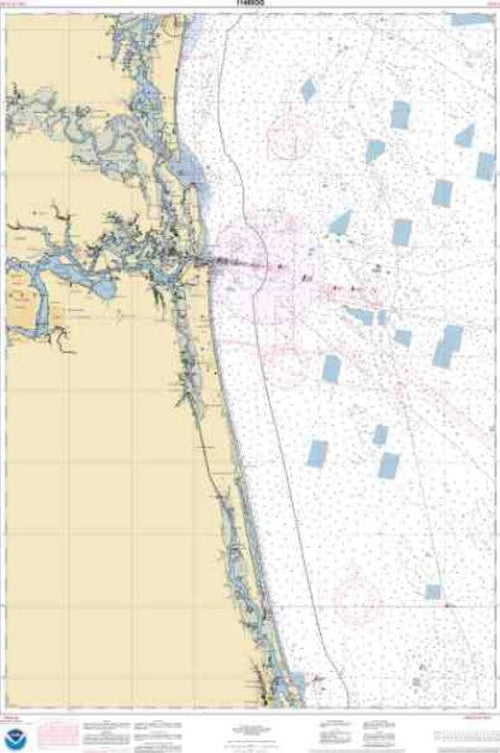NOAA Nautical Chart 11488: St. Amelia Island to St. Augustine - Amnautical