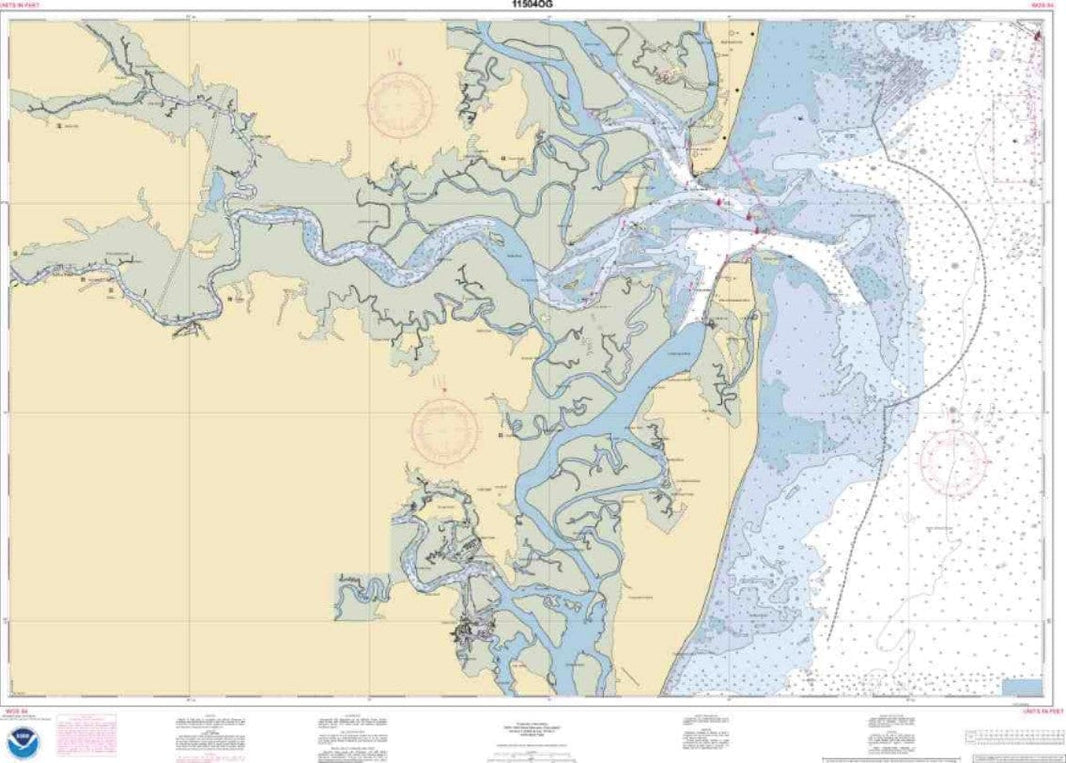 NOAA Nautical Chart 11504: St. Andrew Sound and Satilla River - Amnautical