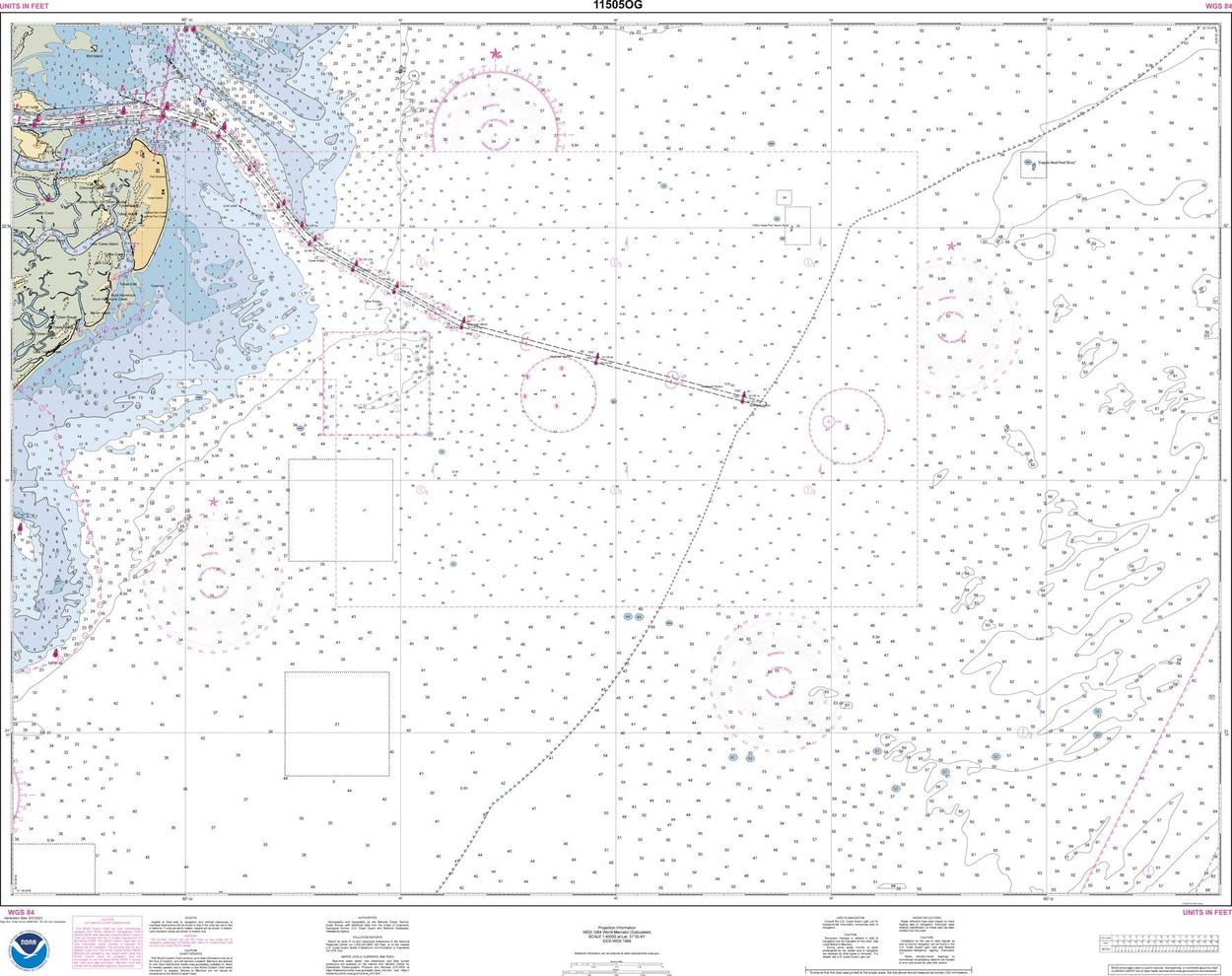 NOAA Nautical Chart 11505: Savannah River Approach - Amnautical