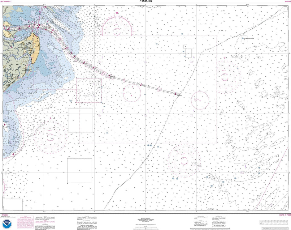 NOAA Nautical Chart 11505: Savannah River Approach - Amnautical