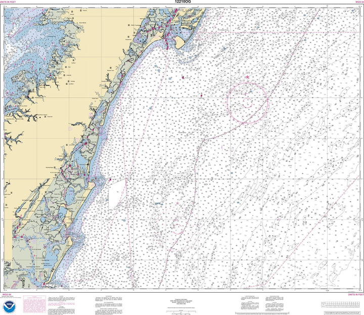 NOAA Nautical Chart 12210: Chincoteague Inlet to Great Machipongo Inle ...