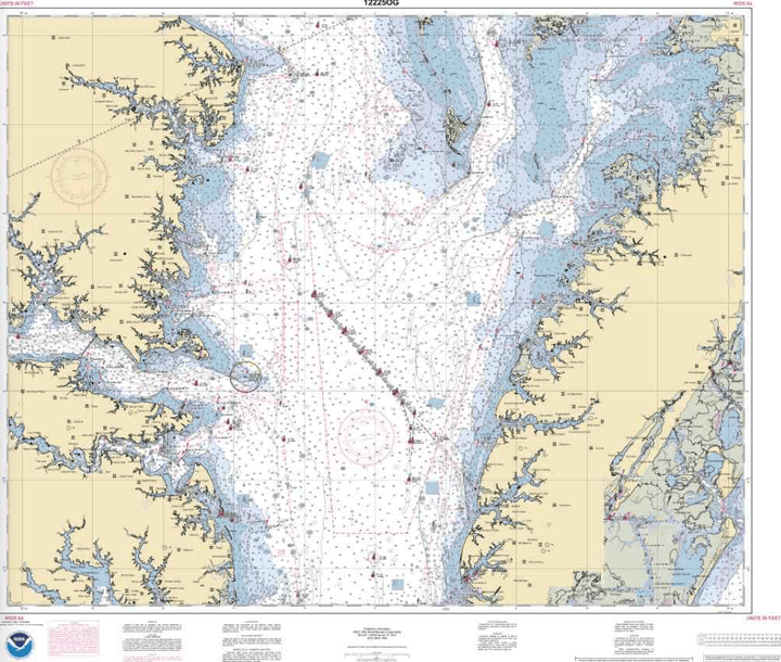 NOAA Nautical Chart 12225 - Amnautical