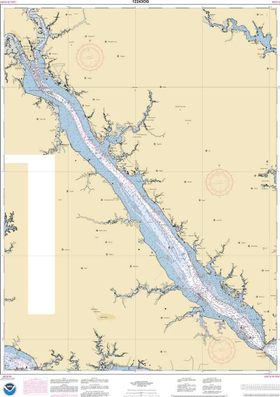 NOAA Nautical Chart 12243: York River Yorktown to West Point - Amnautical