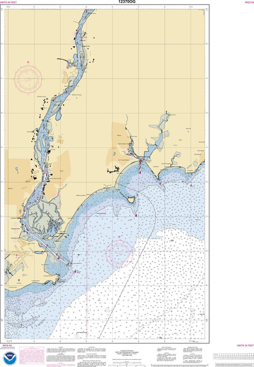 NOAA Nautical Chart 12370: North Shore of Long Island Sound Housatonic ...