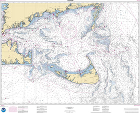 NOAA Nautical Chart 13237: Map of Nantucket Sound and Approaches ...
