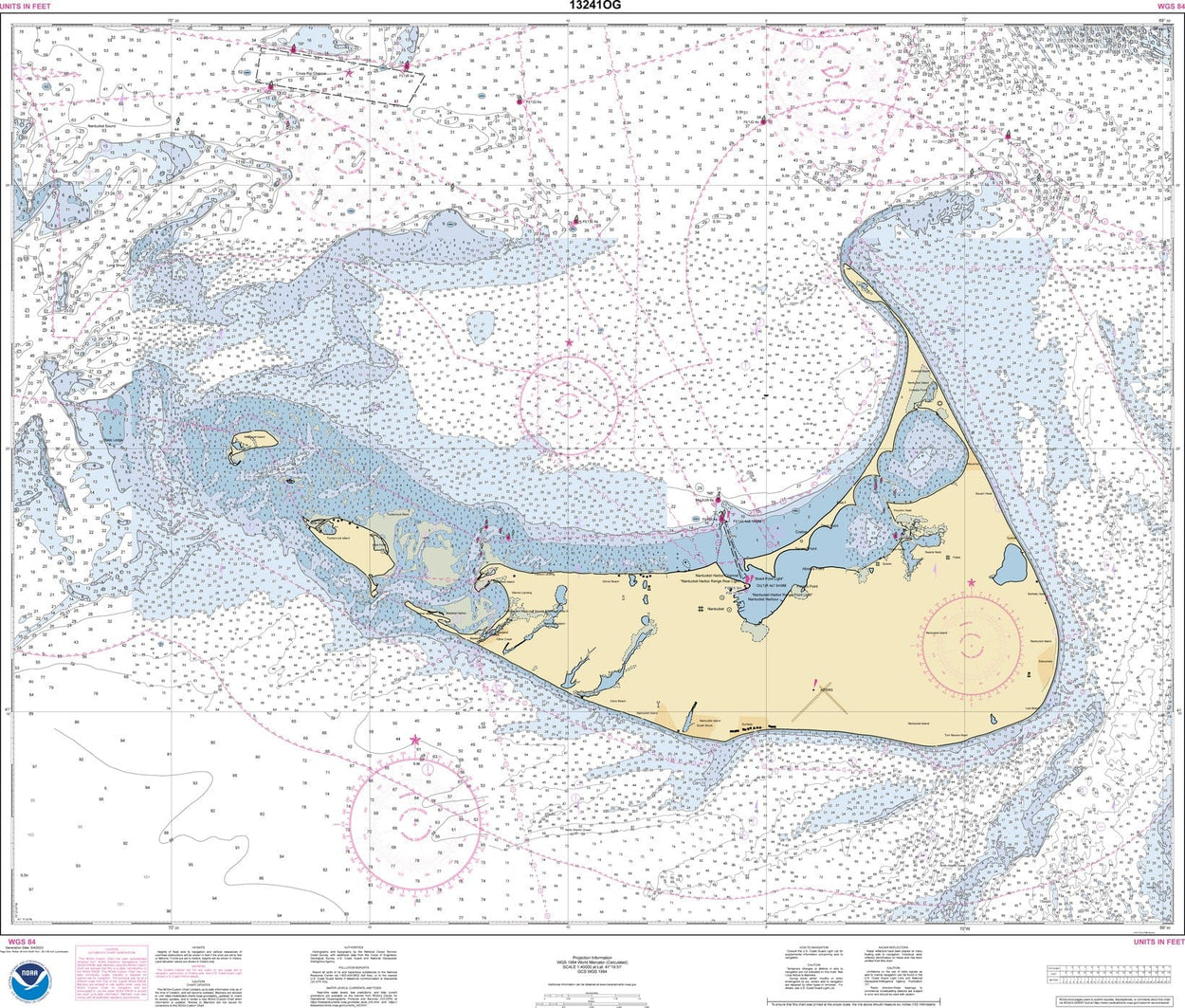 NOAA Nautical Chart 13241: Nantucket Island - Amnautical
