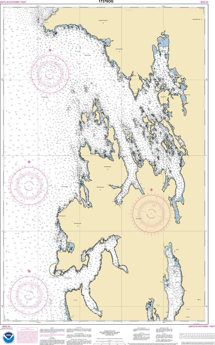 NOAA Nautical Chart 17376: Tebenkof Bay and Port Malmesbury - Amnautical