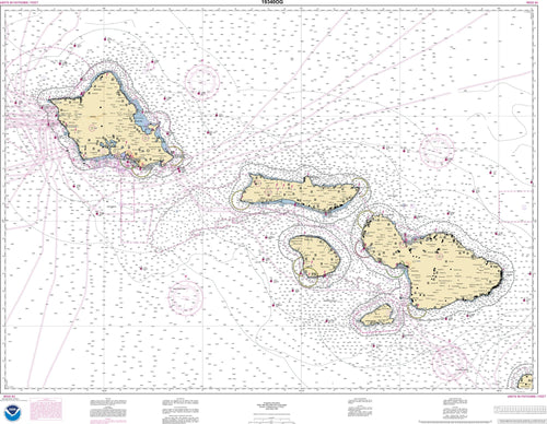 NOAA Nautical Chart 19340: Hawai'i to O'ahu - Amnautical