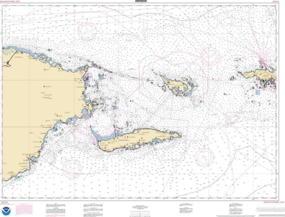 NOAA Nautical Chart 25650: Virgin Passage and Sonda de Vieques - Amnautical