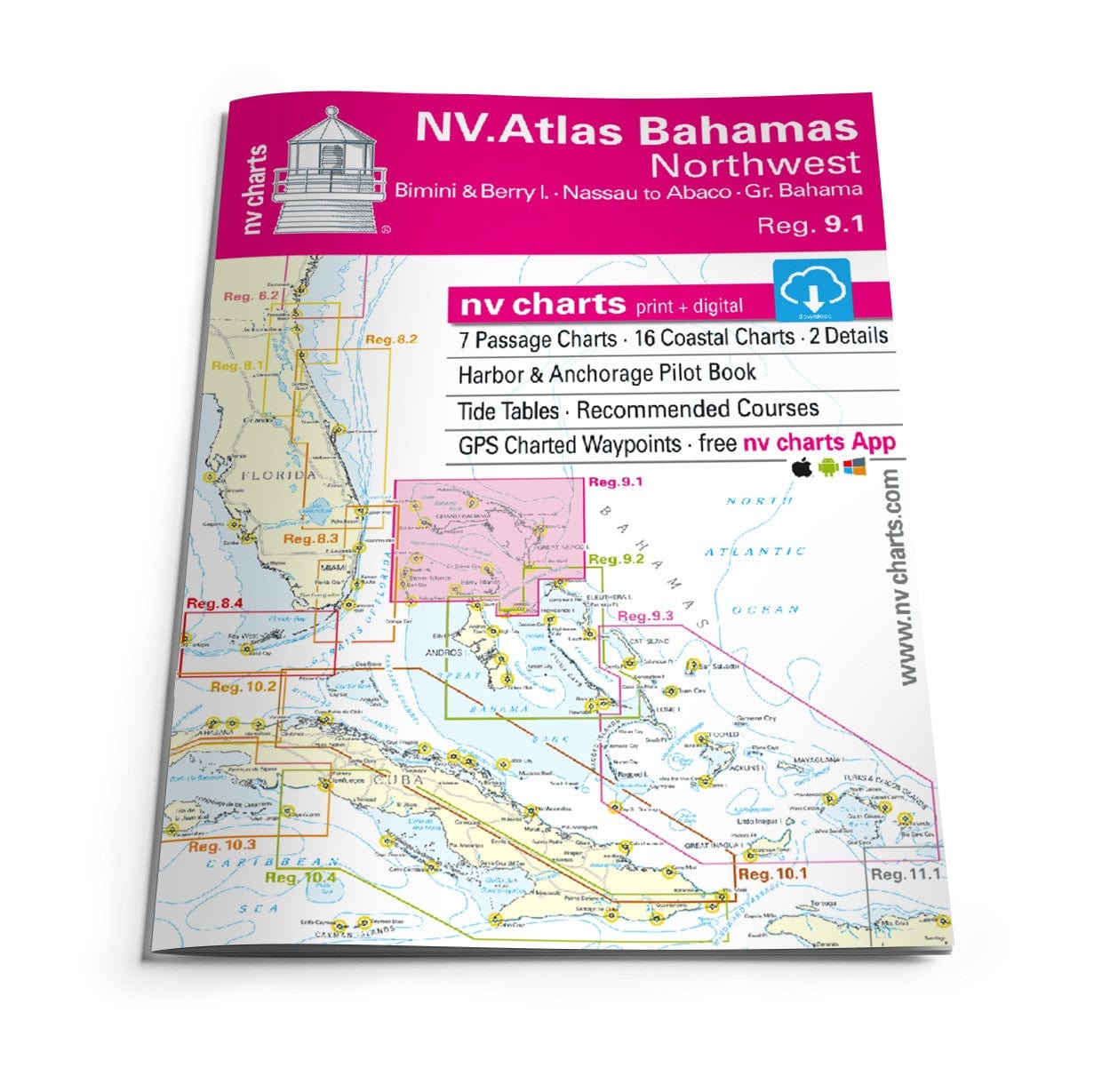 NV. Charts Reg. 9.1 Chart Kit: Bahamas Northwest - Bimini & Berry Isla ...