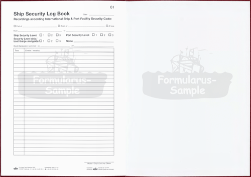 Ship Security Logbook / ISPS Logbook - Amnautical