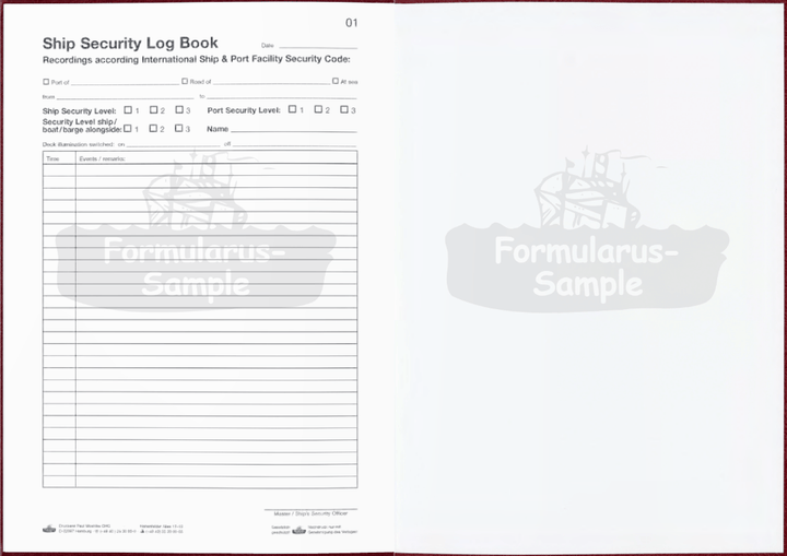 Ship Security Logbook / ISPS Logbook - Amnautical