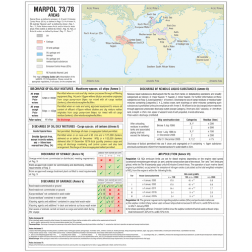 The Shipping World's Map, 11th Edition - Amnautical