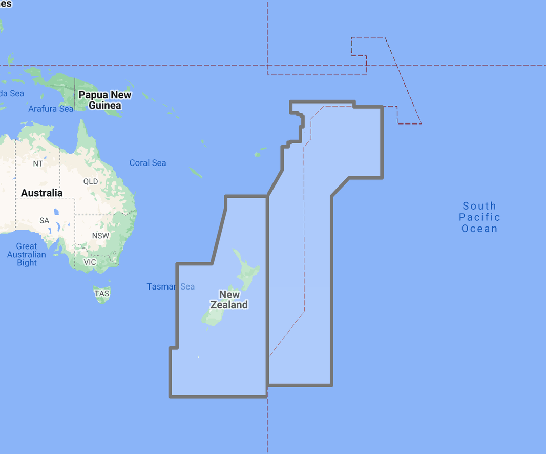 Timezero TZ Map: New Zealand - Amnautical