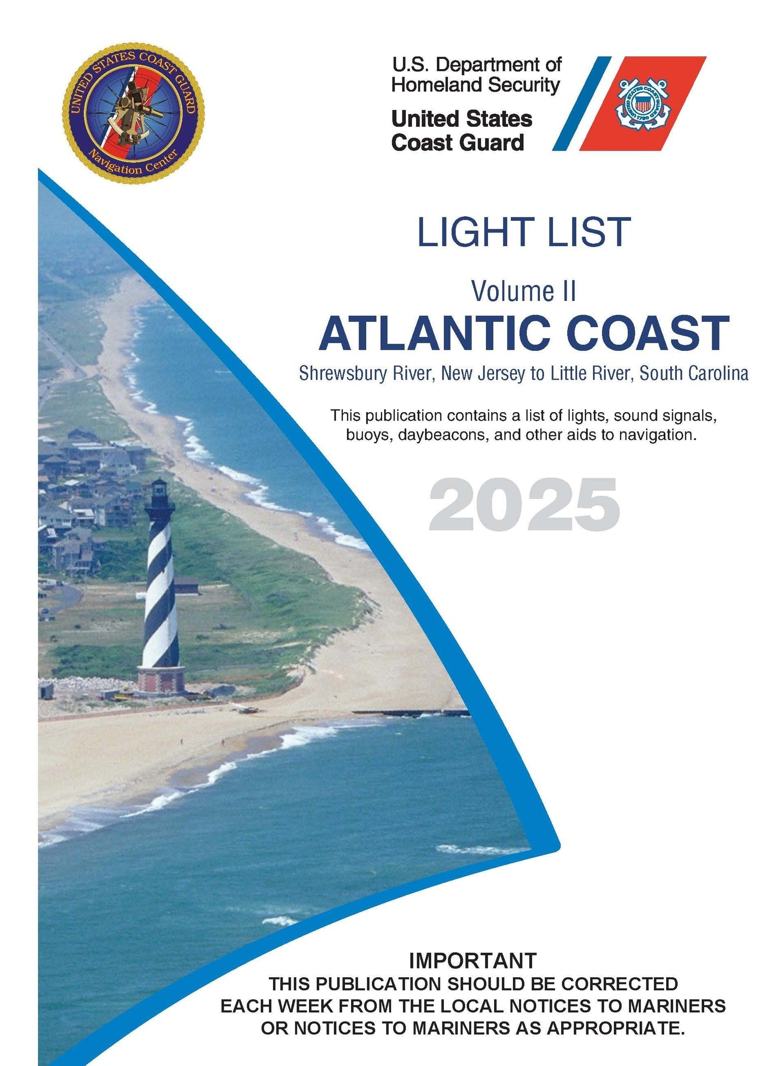 Light Lists | Lists of Lights | USCG Light Lists | Light List - Amnautical