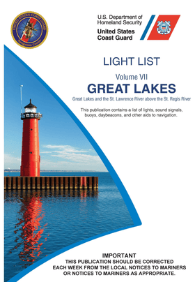 USCG Light List 7 | Coast Guard Light List | Light List USCG - Amnautical