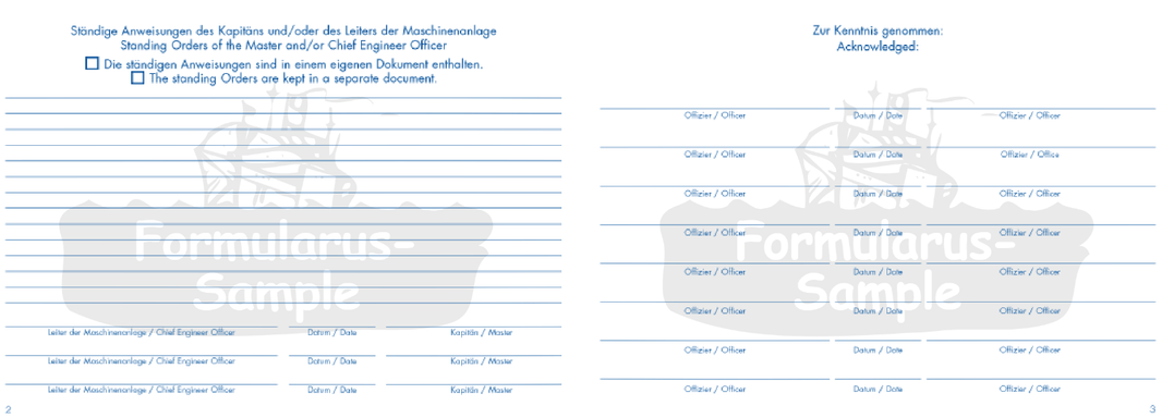 Night Order Book - Log Book - Amnautical