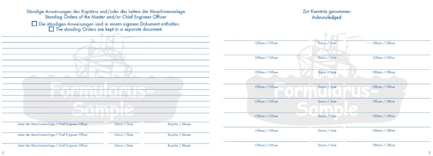 Night Order Book - Log Book - Amnautical