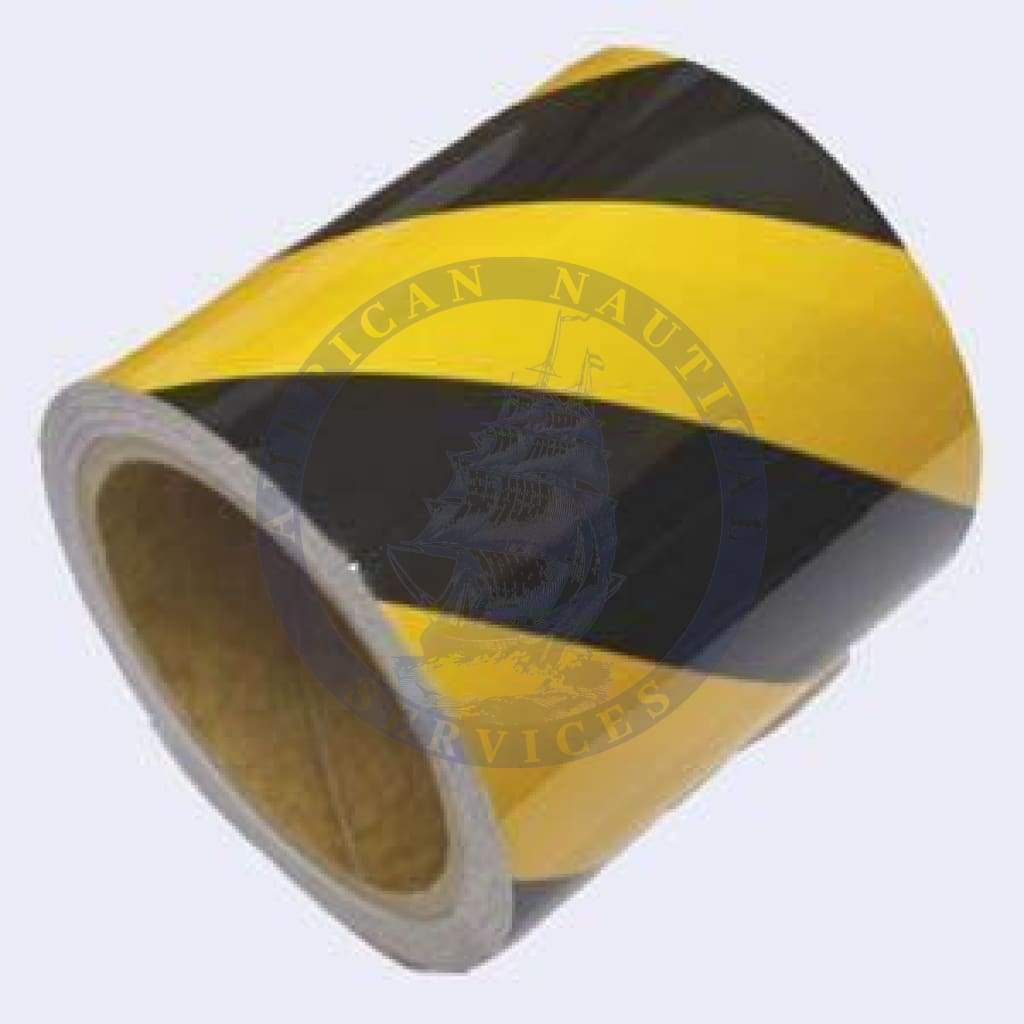 100mm Black/Yellow Reflective Tiger Tape | Tape Tiger | Yellow Black ...