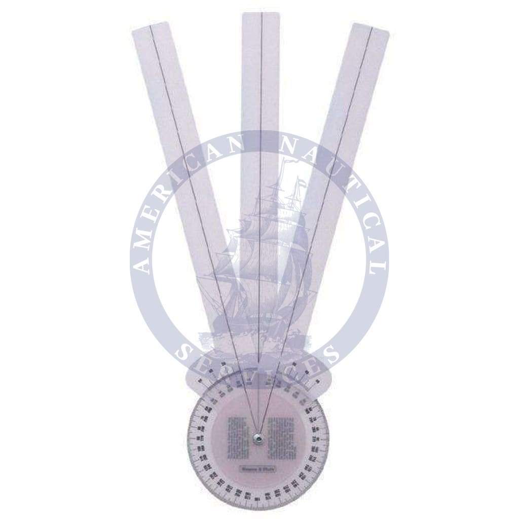 3-Arm Protractor (Weems & Plath 116)| Moveable Protractor - Amnautical