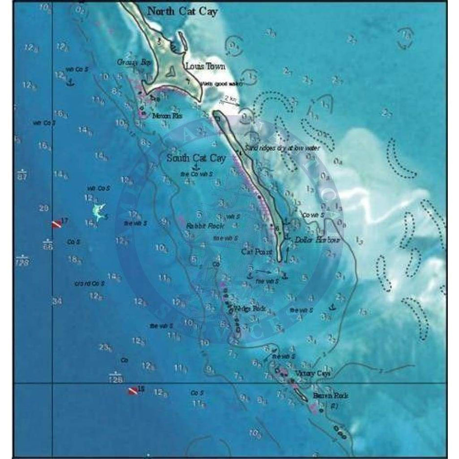 Bimini Islands, Bahamas - Satellite Chart - Amnautical