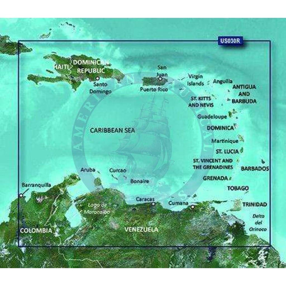 Garmin BlueChart G3 Vision Charts: Caribbean | The Best Marine ...
