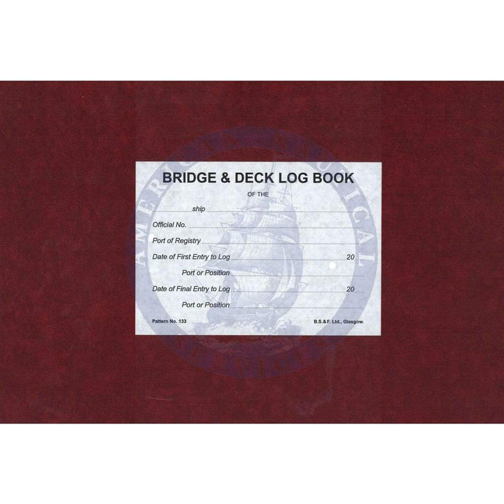 Bridge & Deck Log Book (No. 133) (3-Months) - Amnautical